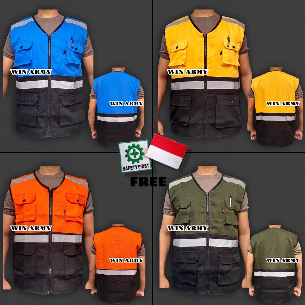 Gebyar Project Vest Safety Vest Mining Vest Cloth Vest k3 Vest 5 ...