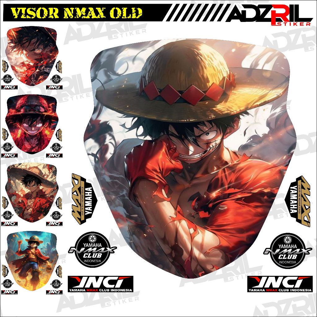 Yamaha Nmax Old 155 2015-2019 ONE PIEACE COOL Winshield visor sticker ...