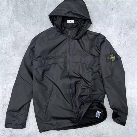 HITAM Ston island jacket SI MEN'S JACKET BLACK SI OUTDOOR JACKET SI ...
