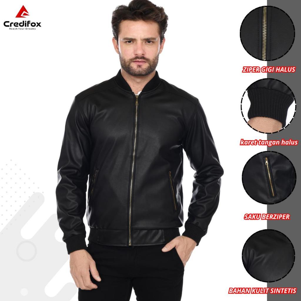 Credifox Leather bomber Jacket/Men Women Leather Jacket/viena semi ...