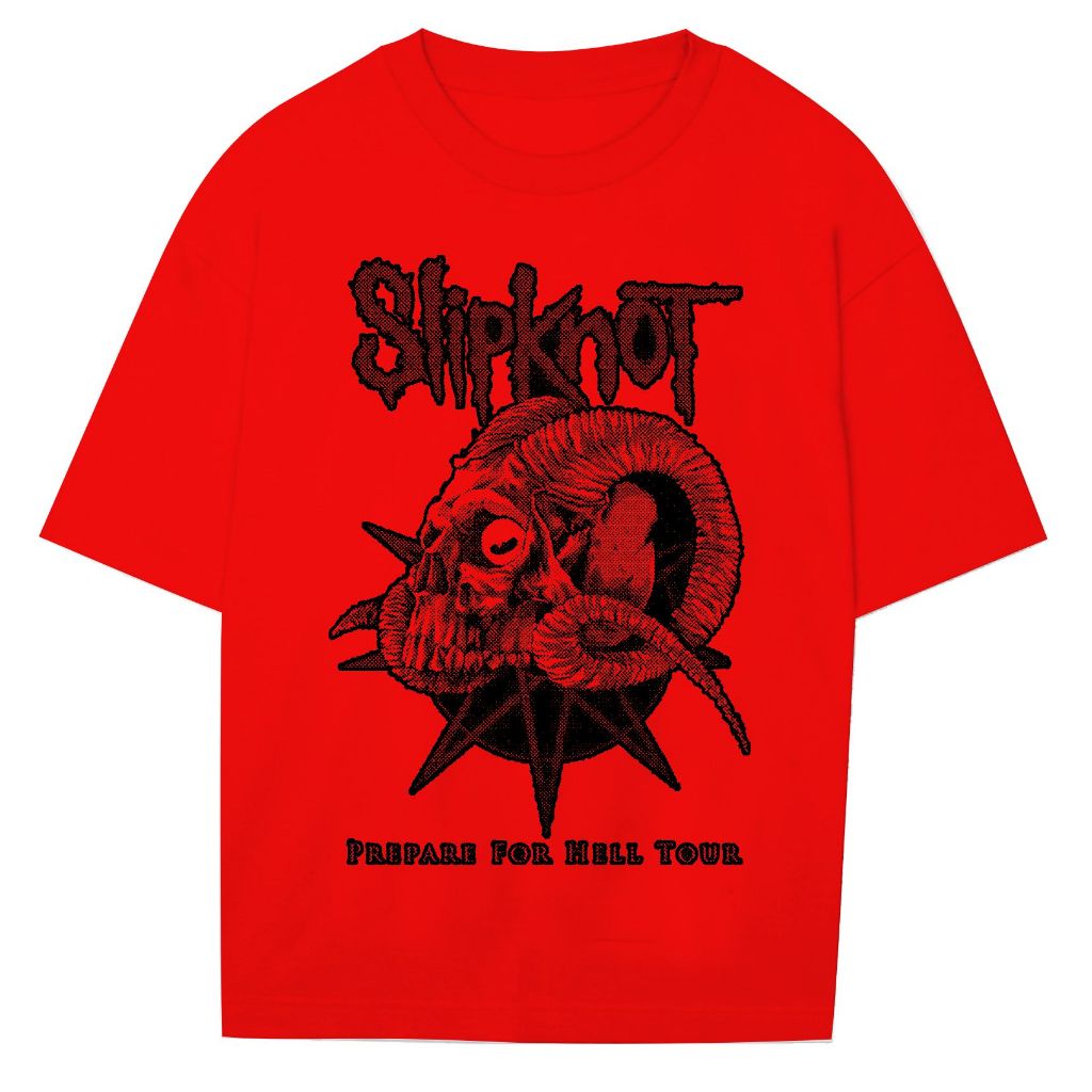 Men's Metal Band T-Shirt Slipknot Skull Star RUB492 BF | Shopee Philippines