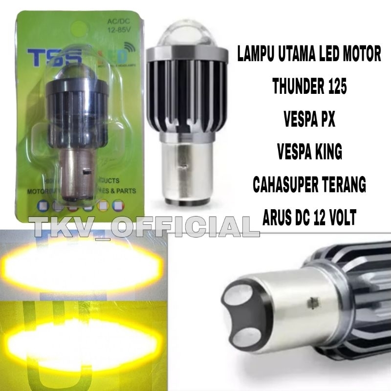 Laser LED Motorcycle Headlights/ THUNDER 125 LED Headlights/ VESPA PX ...