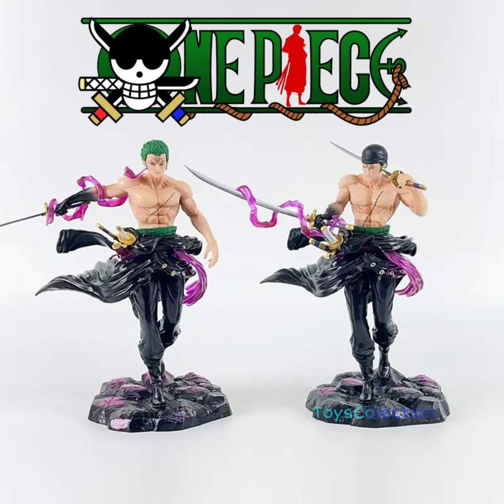 Action FIGURE ONE PIECE RORONOA ZORO PIRATE HUNTER ENMA AURA TOY TOPPER ...