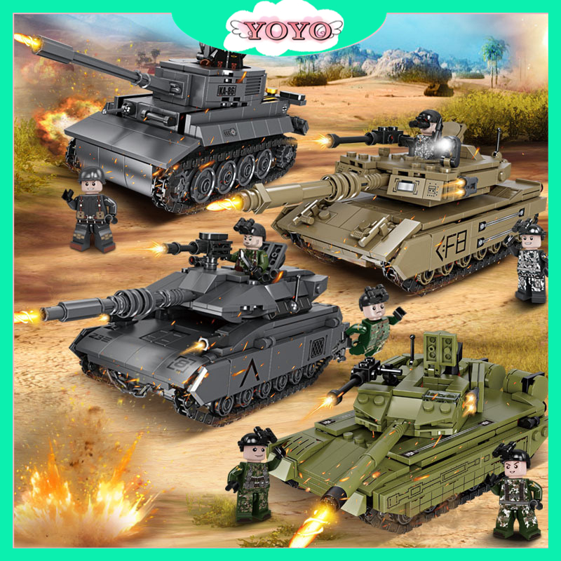 Yoyo Toy Block Stacking DIY Army Tank Car/Toy Block Toys Fighter Plane ...