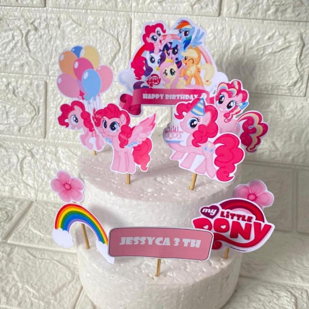 Little Pony Birthday Topper/Little Pony Cake Topper | Shopee Philippines