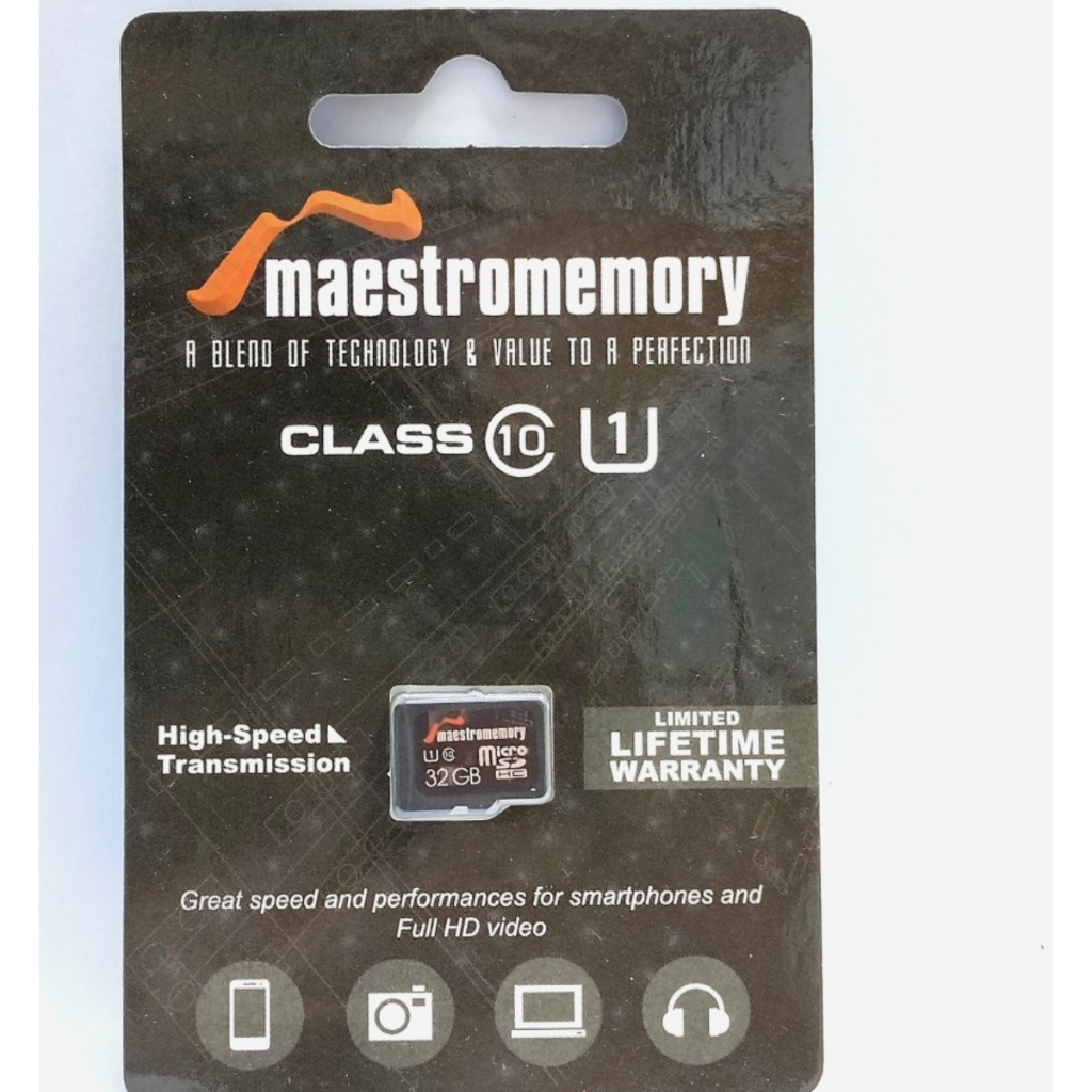 Micro SD Maestro 32GB Class 10 Memory Card MMC 32GB Maestro Series ...
