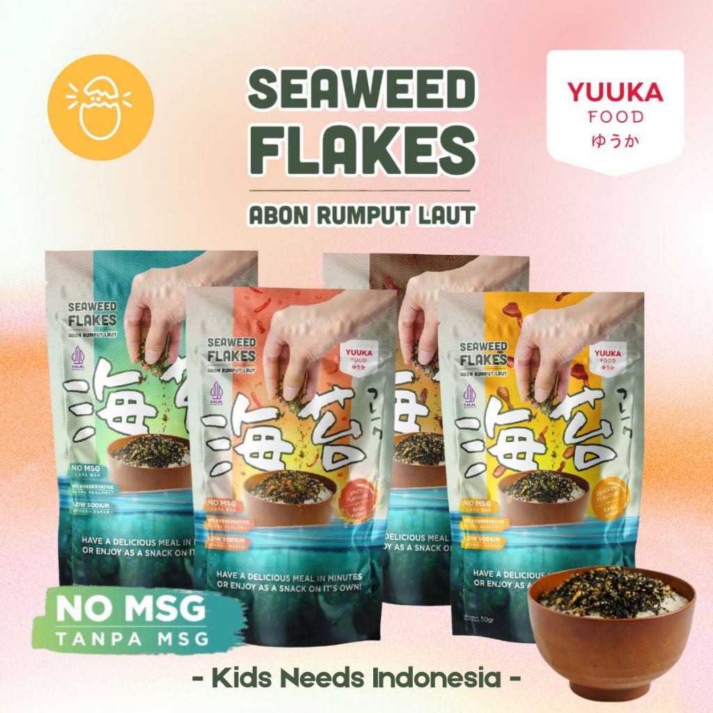 Yuuka FOOD Shredded Seaweed Seaweed Flakes Non MSG 50gr | Shopee ...