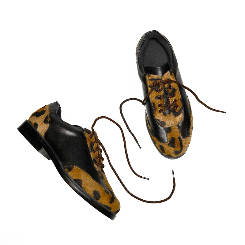Sos PELT OXFORD (Leopard Pattern Shoes) | Shopee Philippines