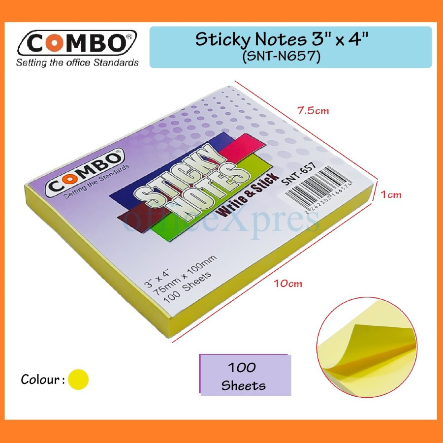 UNGU Sticky Notes / Sticky Memos / Memo Stick Paper / Index SNT 657 ...