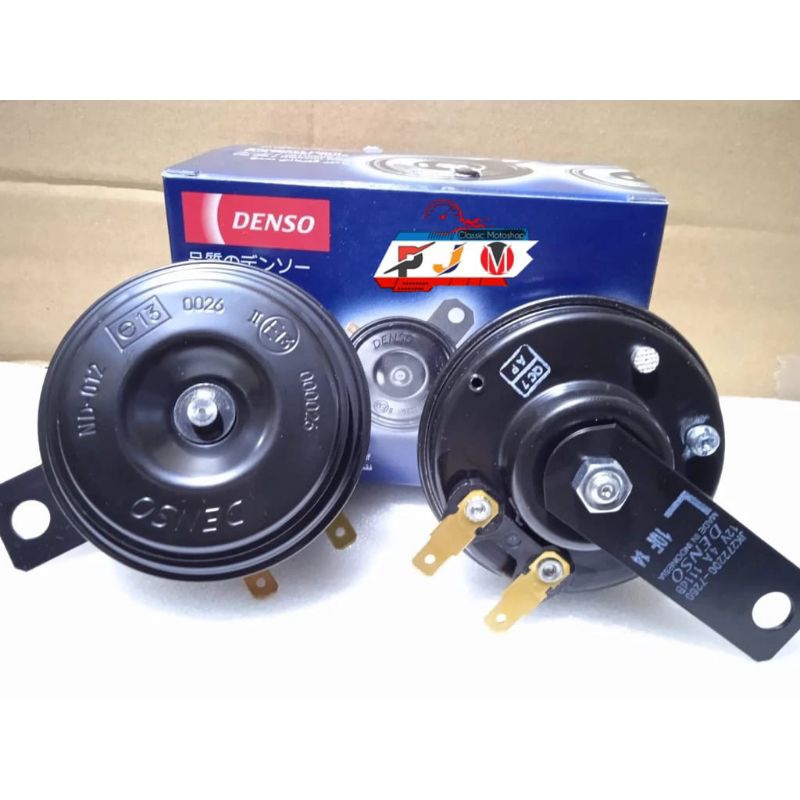 Denzo Stereo Horn 12V Stereo Horn Imported Denzo Bell | Shopee Philippines