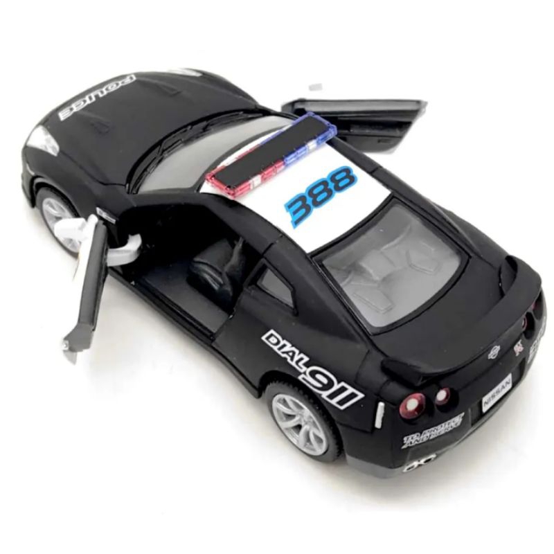 Kinsmart Nissan GT-R (R35) 2019 Police GTR R35 Jagat Diecast Police Car ...