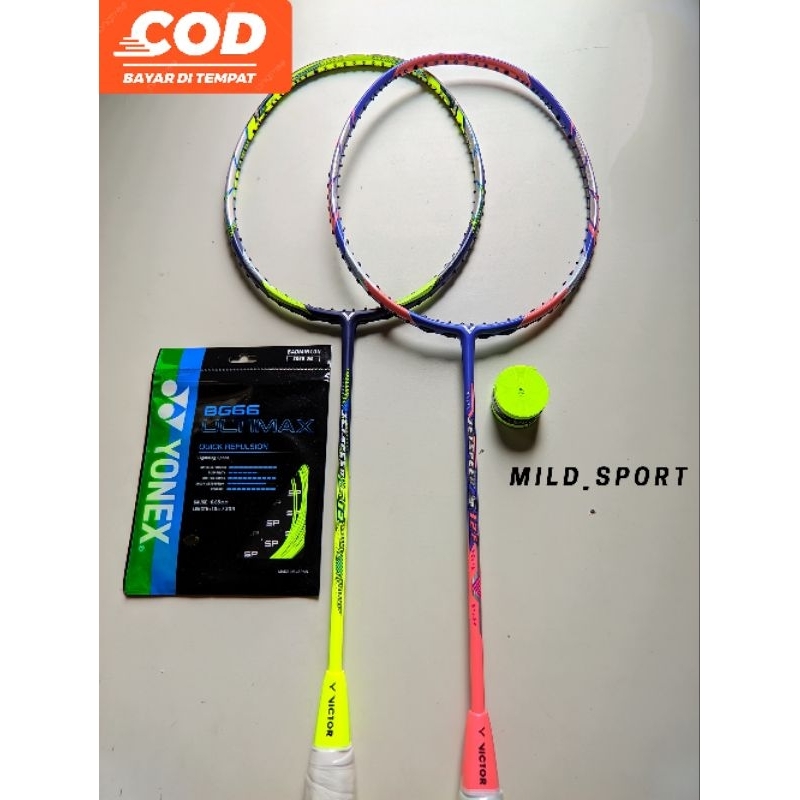 Viktor JETSPEED BADMINTON RACKET S12 30 Lbs GRADE ORI (BAG AND GRIP ...