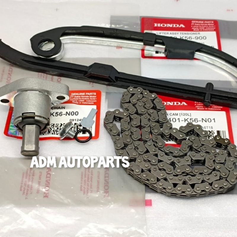 LOKAL TENSIONER K56 3ITEM AUTOMATIC TIGHT STEEL STD+TIGHT CHAIN+RUBBER ...