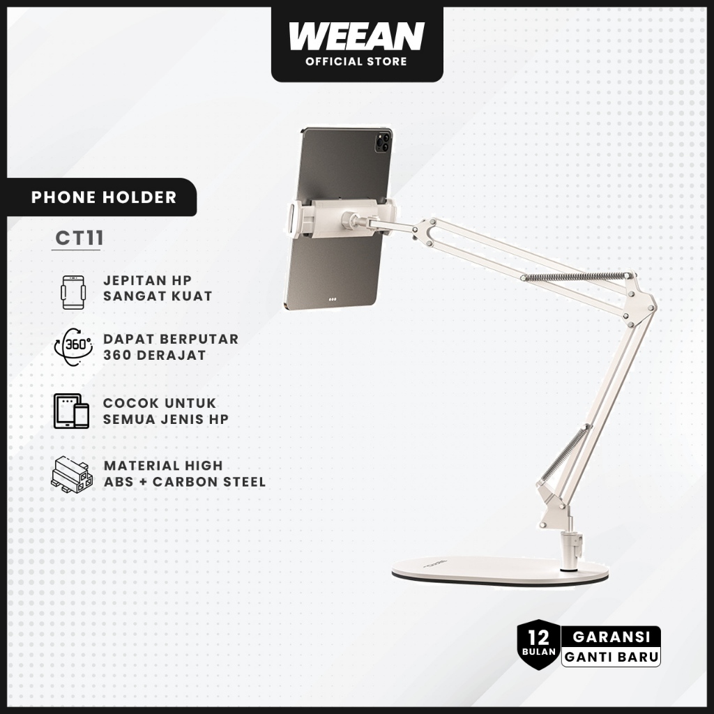 Weean Holder Hp Tablet Meja JOPREE CT11 Folding Metal Stand Handphone ...