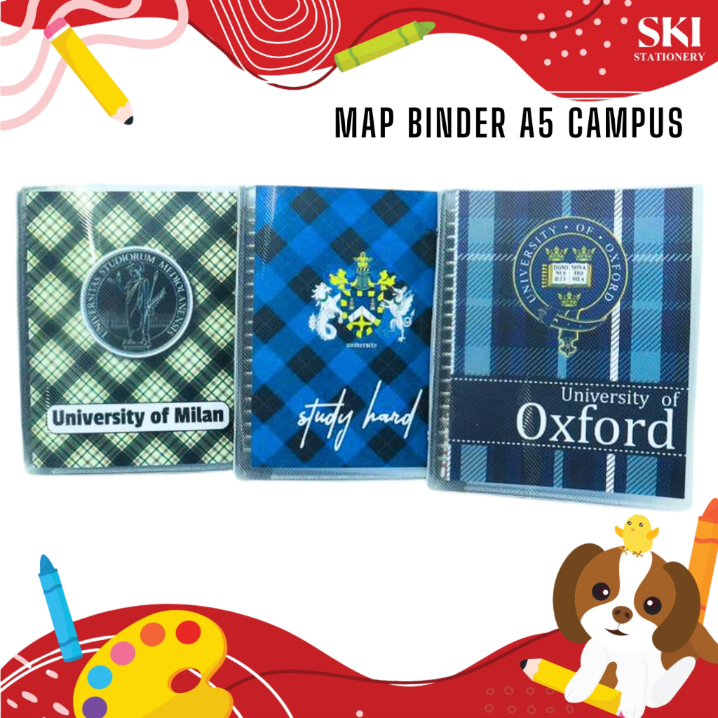 Binder Book / A5 Campus Binder Folder / College Note Binder | Shopee ...