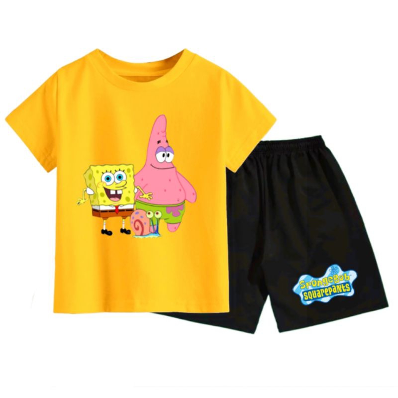 Spongebob children's suits/spongebob children's clothes | Shopee ...