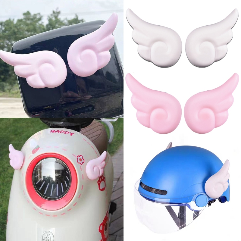 Motorcycle Helmet Sticker/Angel Wings/Electric Vehicle Decoration/Cute ...