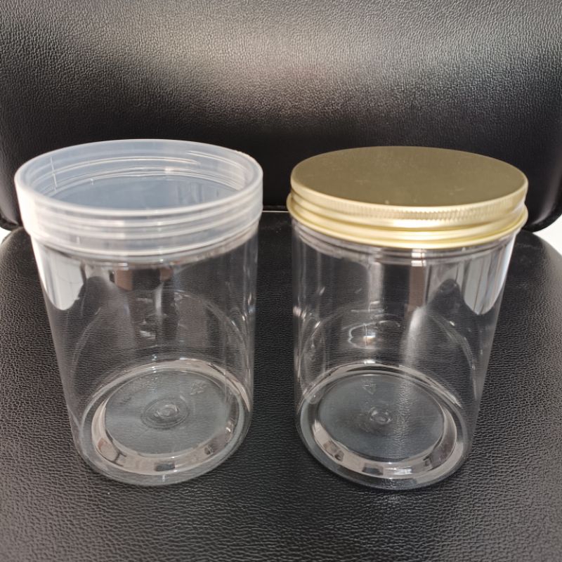 600 ml PET Plastic Jar / Aluminum Lid Jar / Transparent Jar | Shopee ...