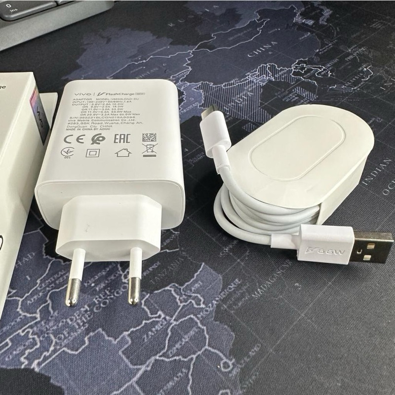 Vivo Type C Flash Charging Charger 66W V21 V23 V23e V25 V25e V27 V27e ...