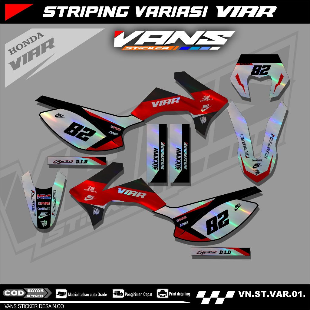 Viar cross 150 motorbike Sticker striping, Viar cross 150 motorbike ...