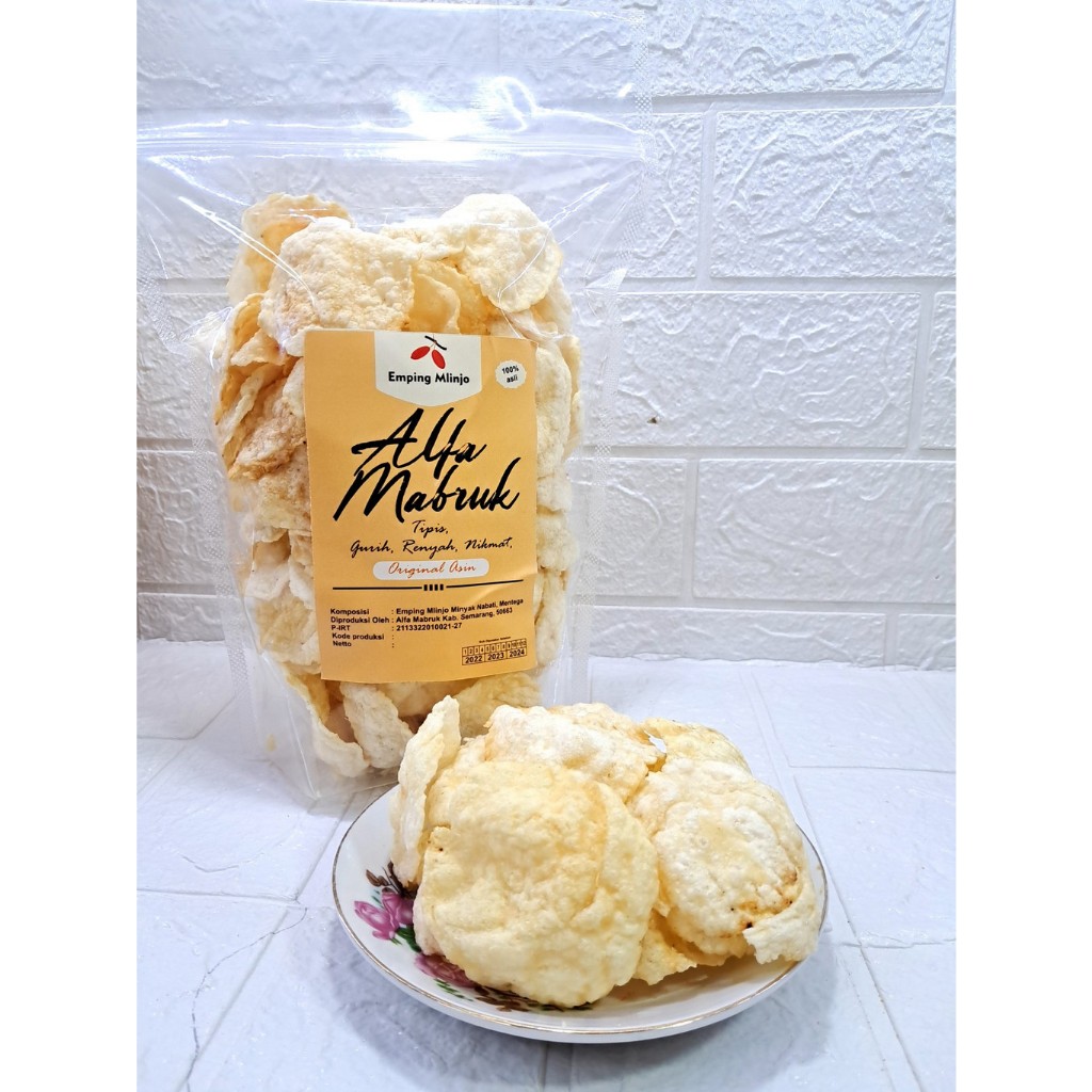 Emping Melinjo Ripe Fried Savory Salty Delicious 1kg | Shopee Philippines