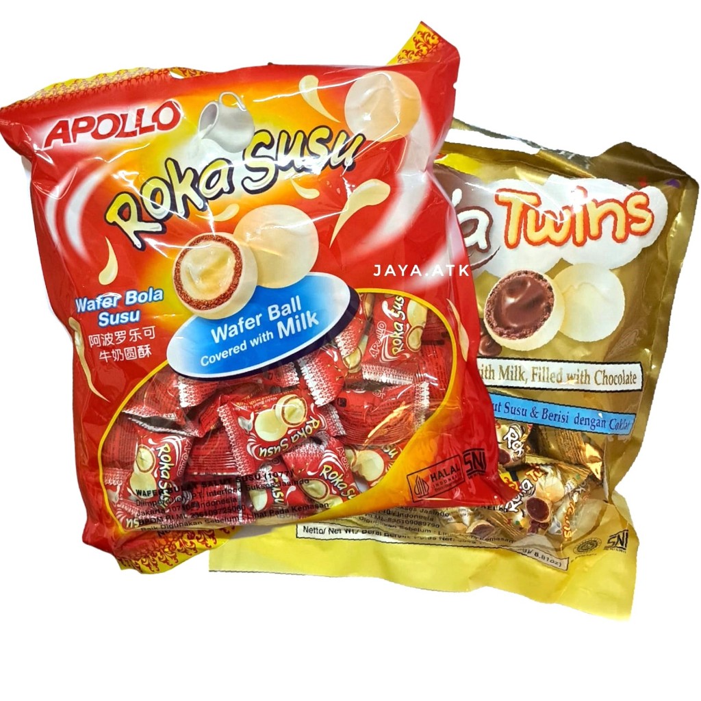 APOLLO WAFER BALL 50 PCS TWIN MILK CHOCOLATE WAFER BALLS 250GRAM ...