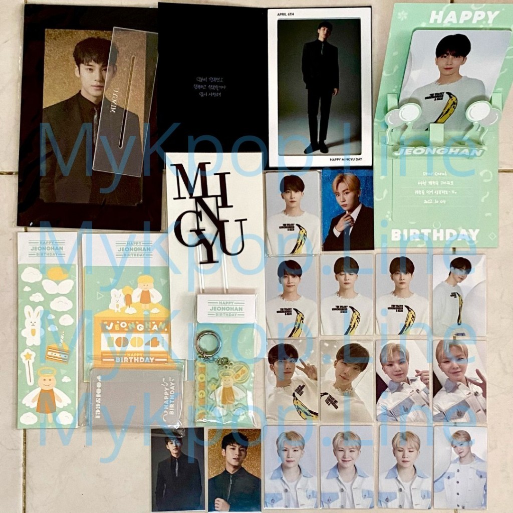 Md Seventeen Birthday Box Kit SVT Bday Mingyu Woozi Seungkwan Jeonghan ...