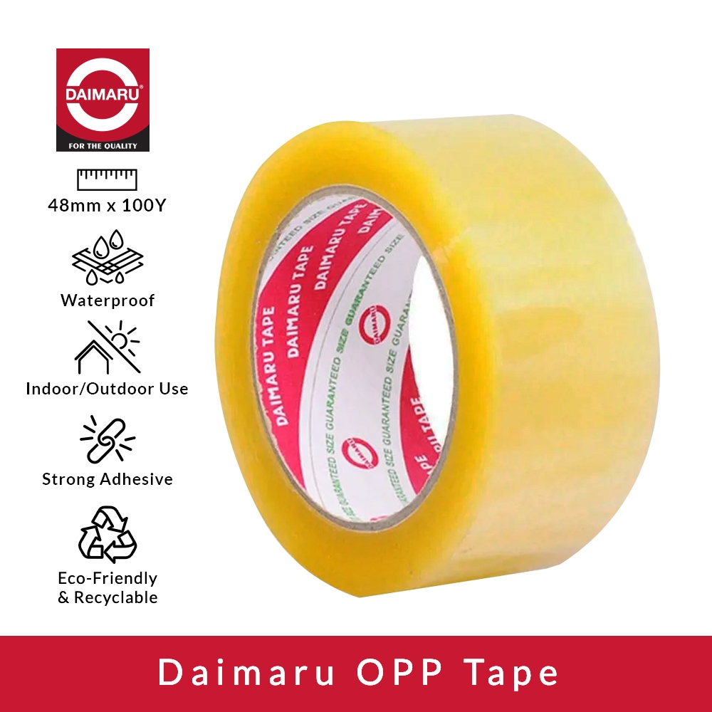 Daimaru OPP Clear Duct Tape 48 mm x 100 Yards | Shopee Philippines
