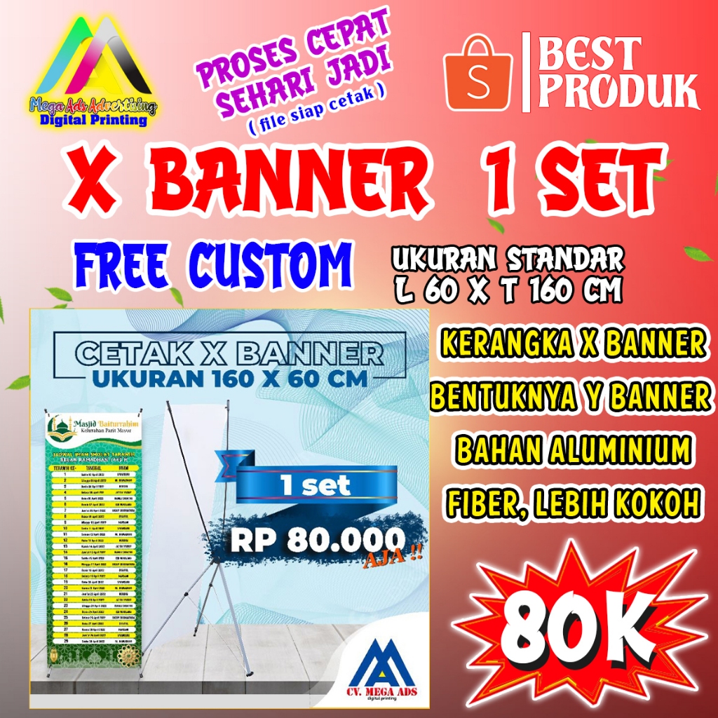 Standing BANNER / X BANNER / Y BANNER 1 SET WITH POLE | Shopee Philippines
