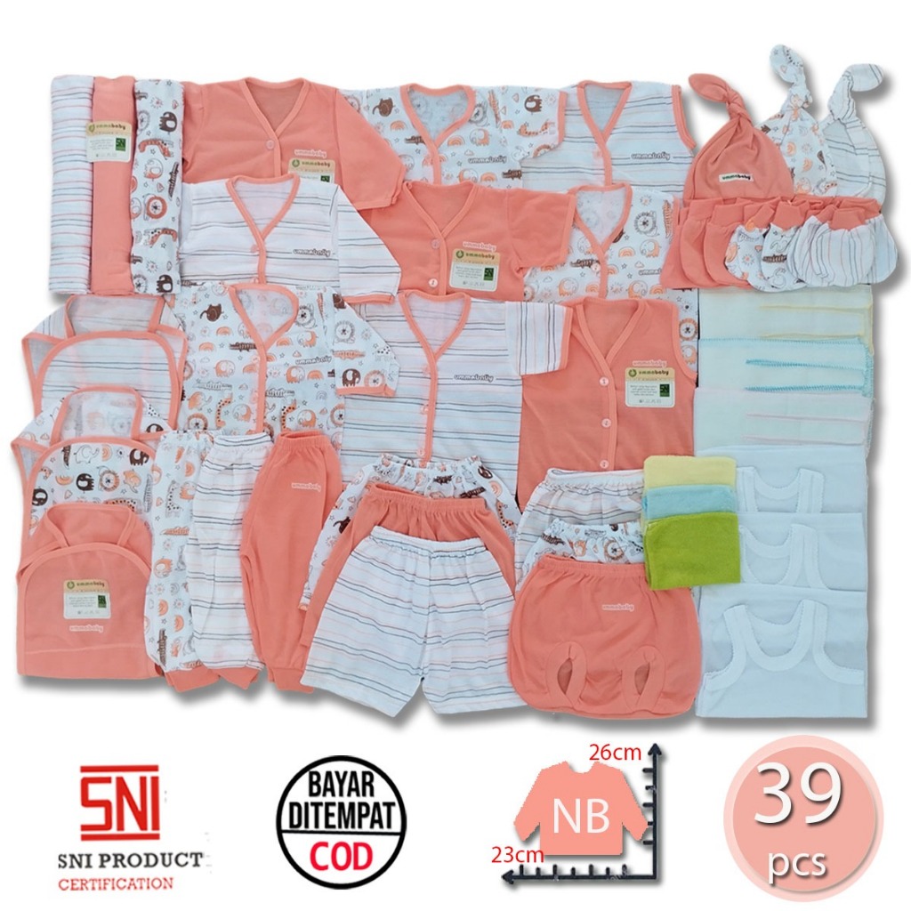 Ummababyshop 39 pcs Newborn Baby Clothes Set SNI Newborn Equipment ...