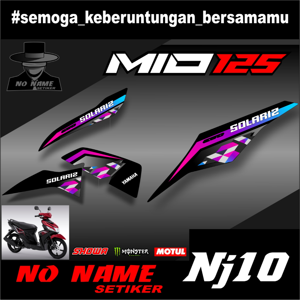 Mio m3 striping sticker (nj10) - salariz sticker striping mio m3 125 ...