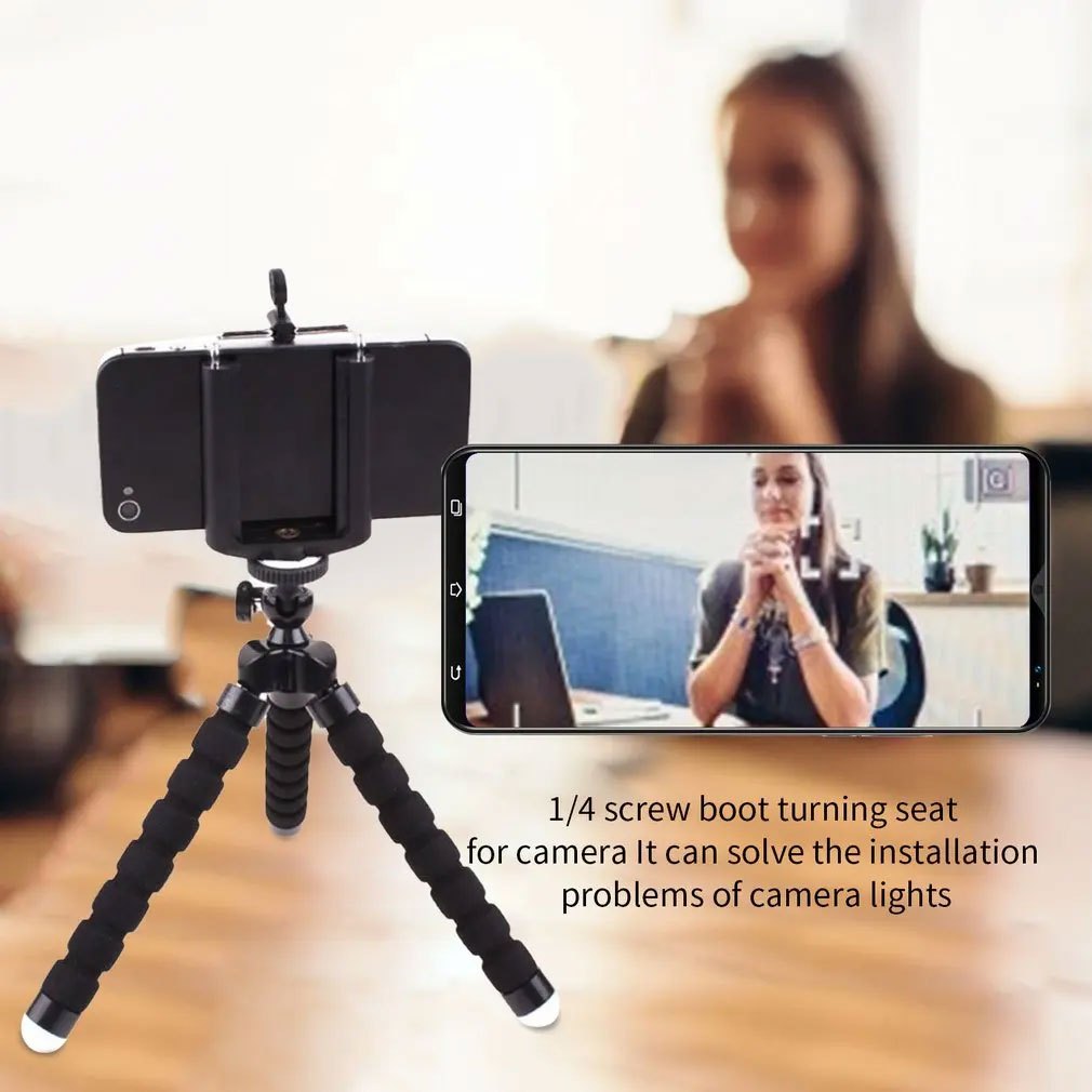 Tripod Mini Camera Portable Flexible Octopus Gorillapod 18cm - XTK75 - Black | Shopee Philippines