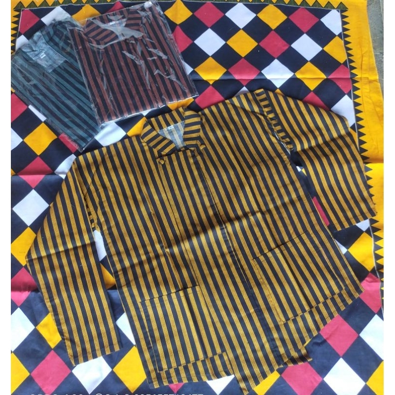 Old school clothes / Javanese traditional clothes / lurik clothes ...