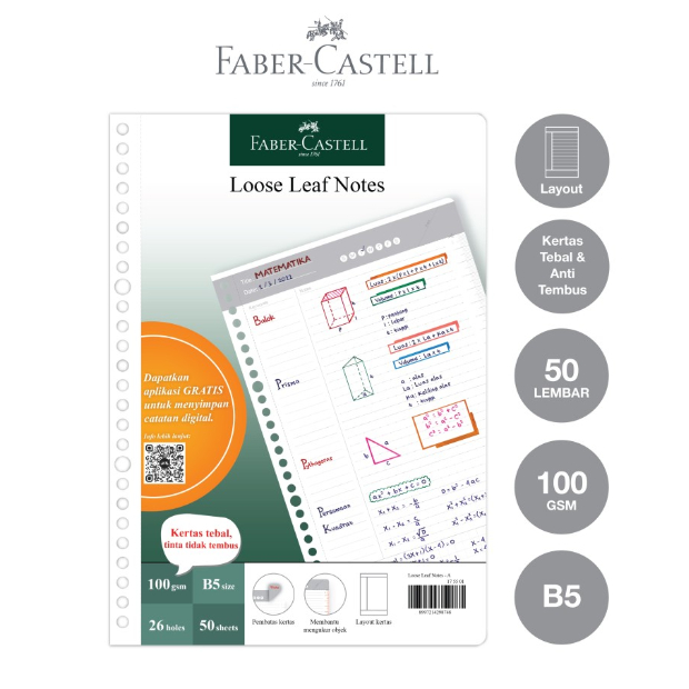 Loose Leaf B5 Faber Castell Note A 175501 Can Save In The Application ...