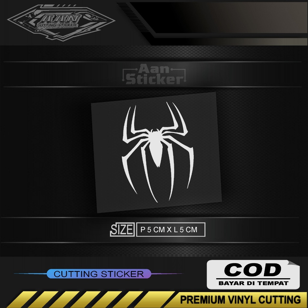 Spider sticker spider logo sticker cutting sticker | Shopee Philippines