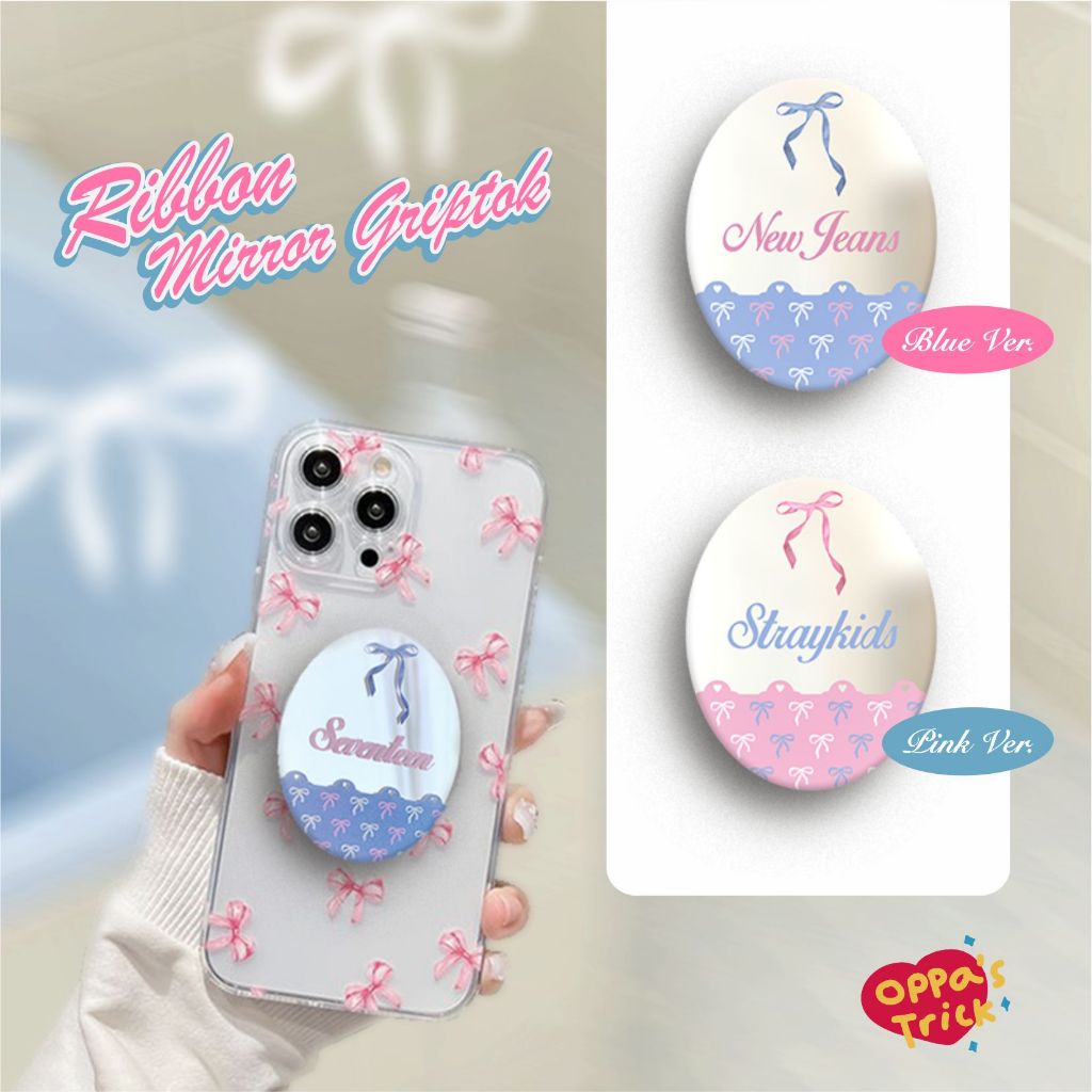 Ribbon Mirror Griptok | Posocket Ribbon | Acrylic mirror 2mm Griptok | Shopee Philippines
