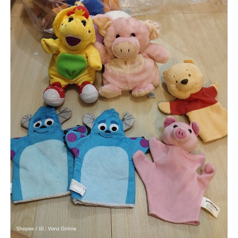 Pooh Hand Puppet sulley barney Pig | Shopee Philippines