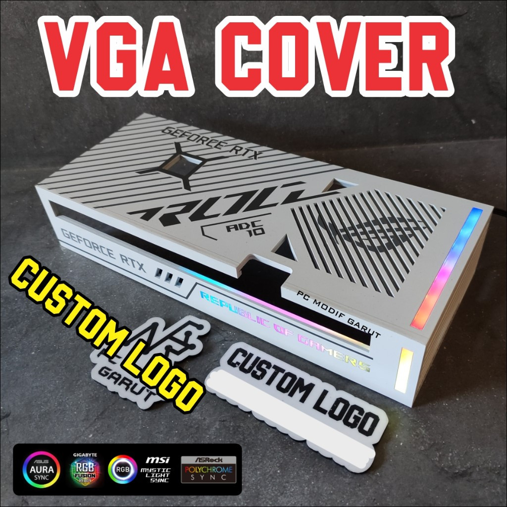 STRIX RTX 3060 CUSTOM LOGO ROG VGA COVER 3 PIN ARGB SYNC | Shopee ...