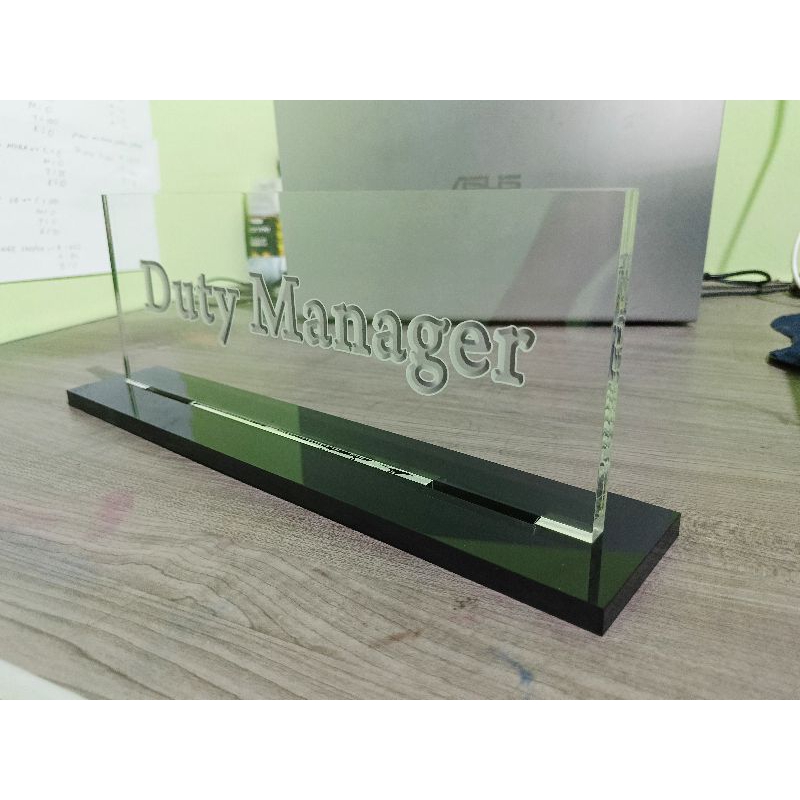 10 mm square acrylic table nameplate | Shopee Philippines