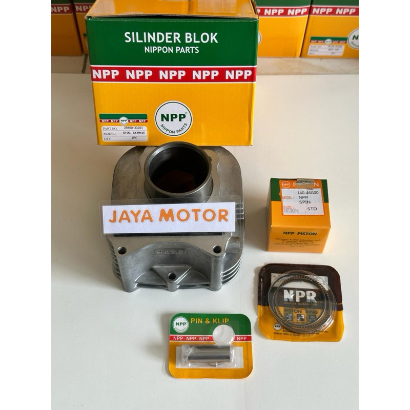 Piston block cylinder boring piston piston kit package Spin 125 skywave ...