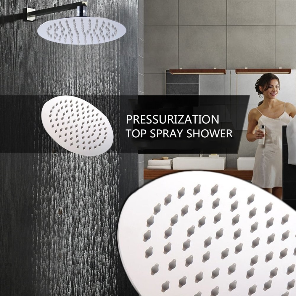 Rainfall Stainless Shower Head 6 INCH Steel Round | Shopee Philippines