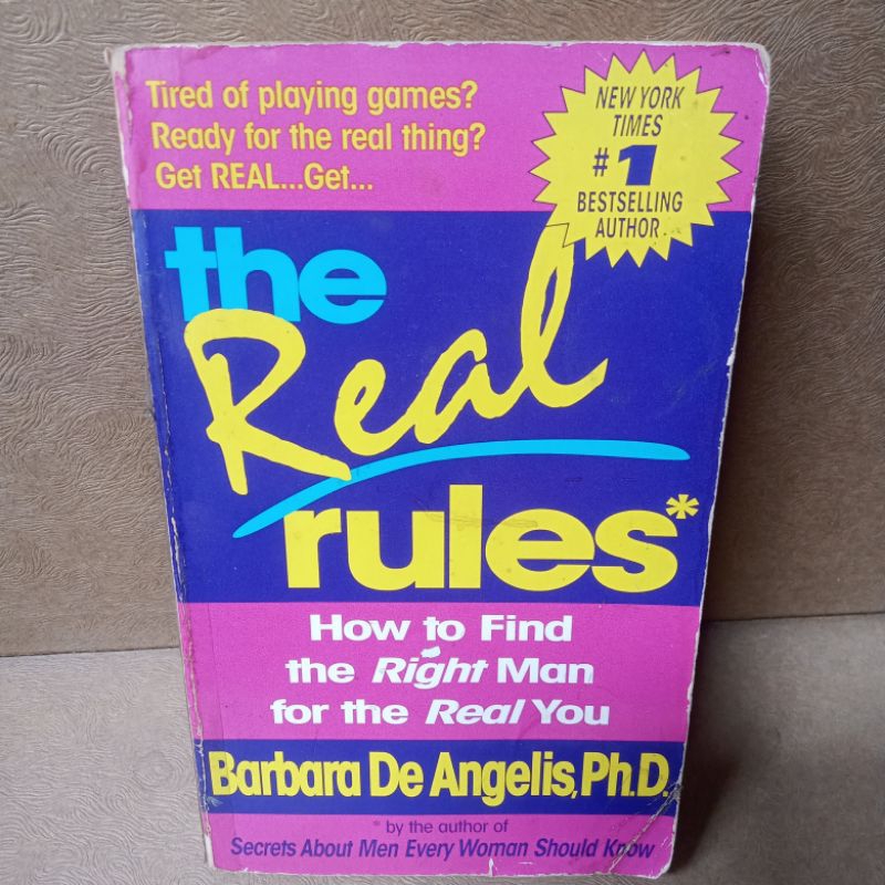 Original book THE REAL RULES - BARBARA DE ANGELIS PHD | Shopee Philippines