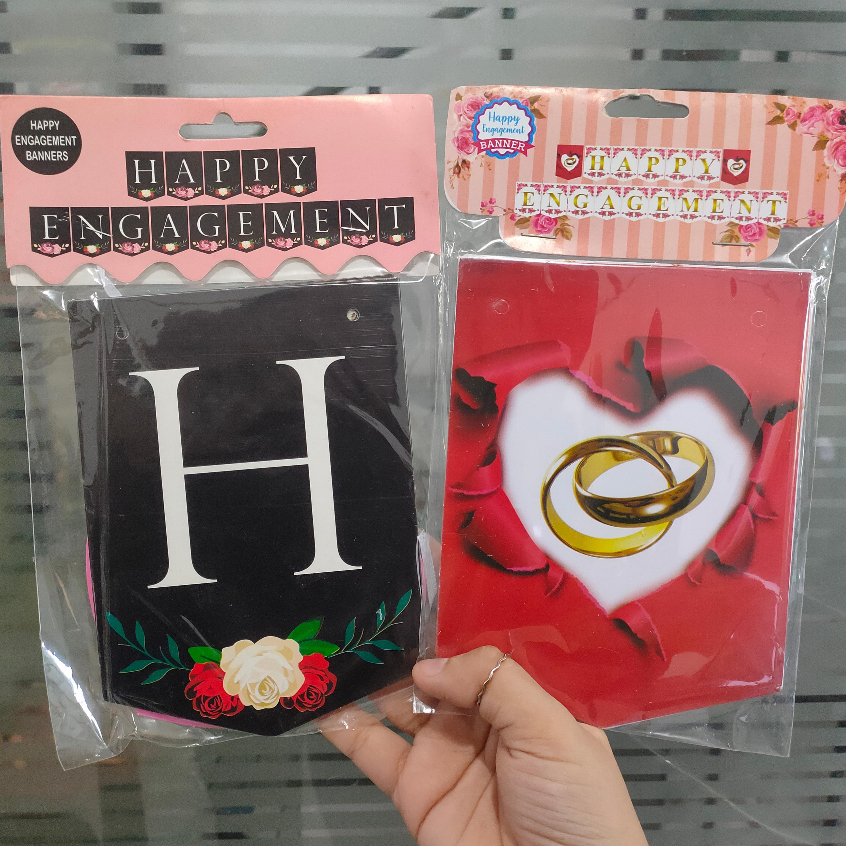 Bunting Flag / Happy Engagement Banner | Shopee Philippines