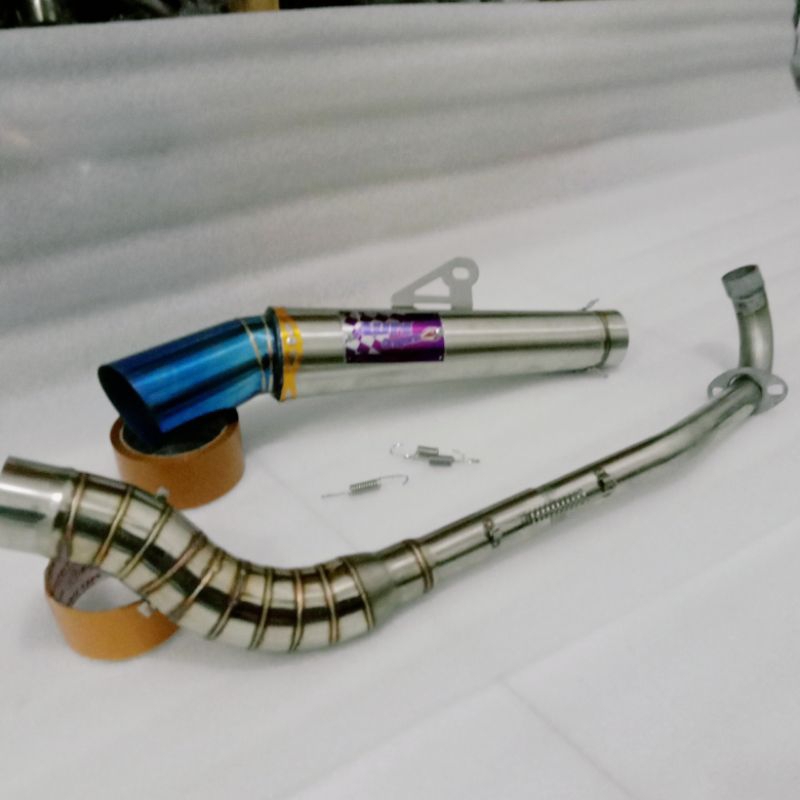 Highmount conical pipe AUN 51mm exhaust Muffler open Spec for xrm 125 ...