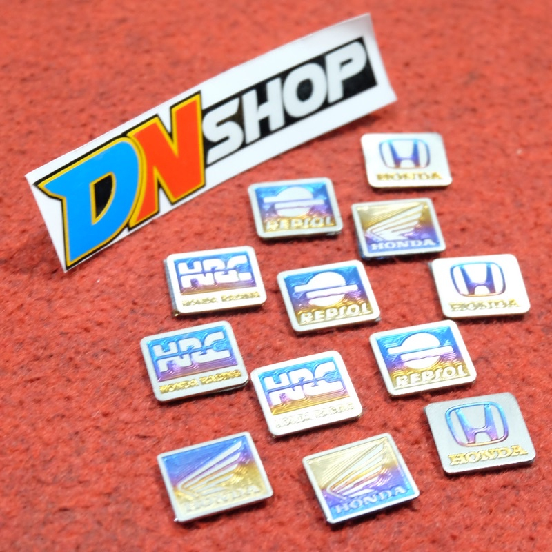Honda hrc repsol titanium burn silver shell Emblem, original vietnam ...
