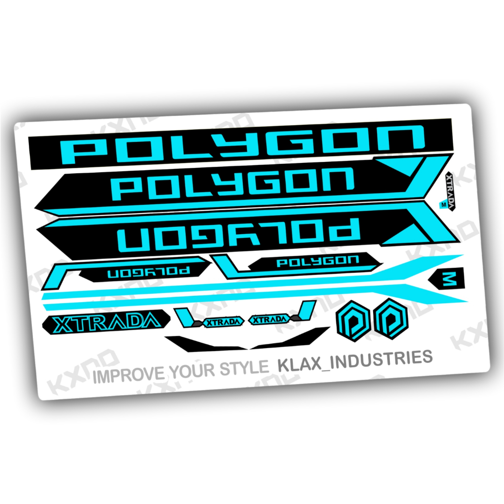 Polygon xtrada frame decal 5 2017 klaten bike decal bike sticker ...