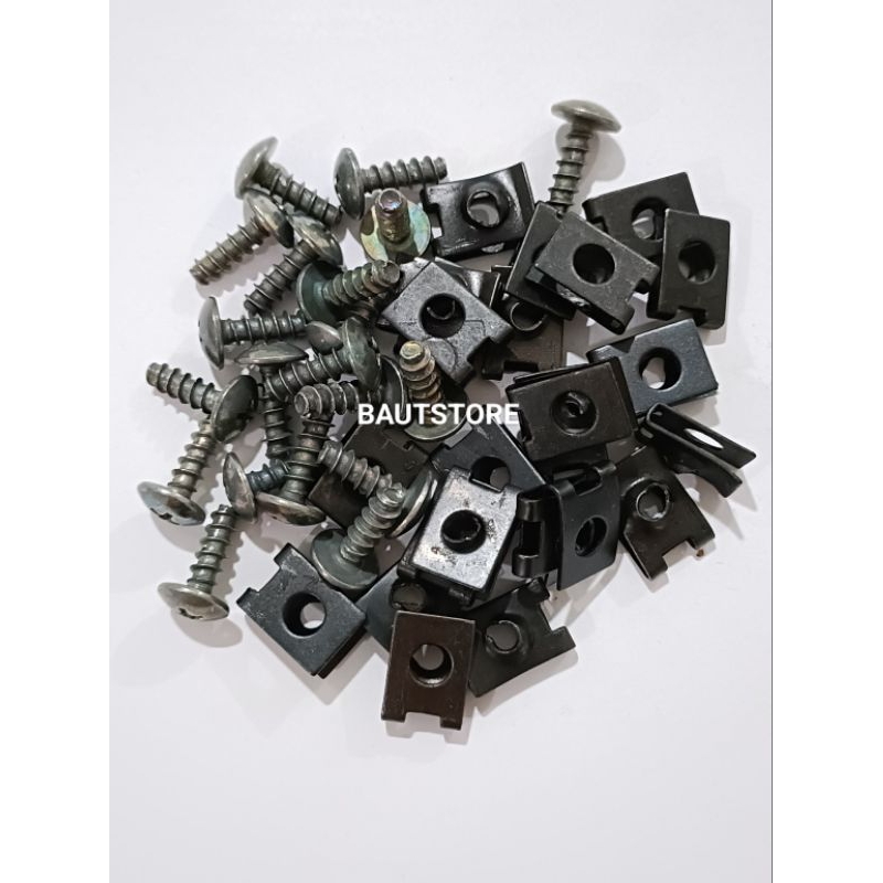 Shell Body Bolts/Yamaha Clip Bolts 5mm x 15 Screws+All Yamaha Clips ...