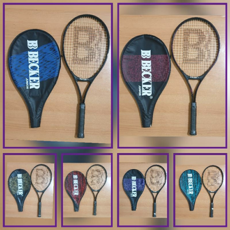 JUNIOR TENNIS RACKET. CHILDREN. UK 25". BORIS BECKER. ORIGINAL ...