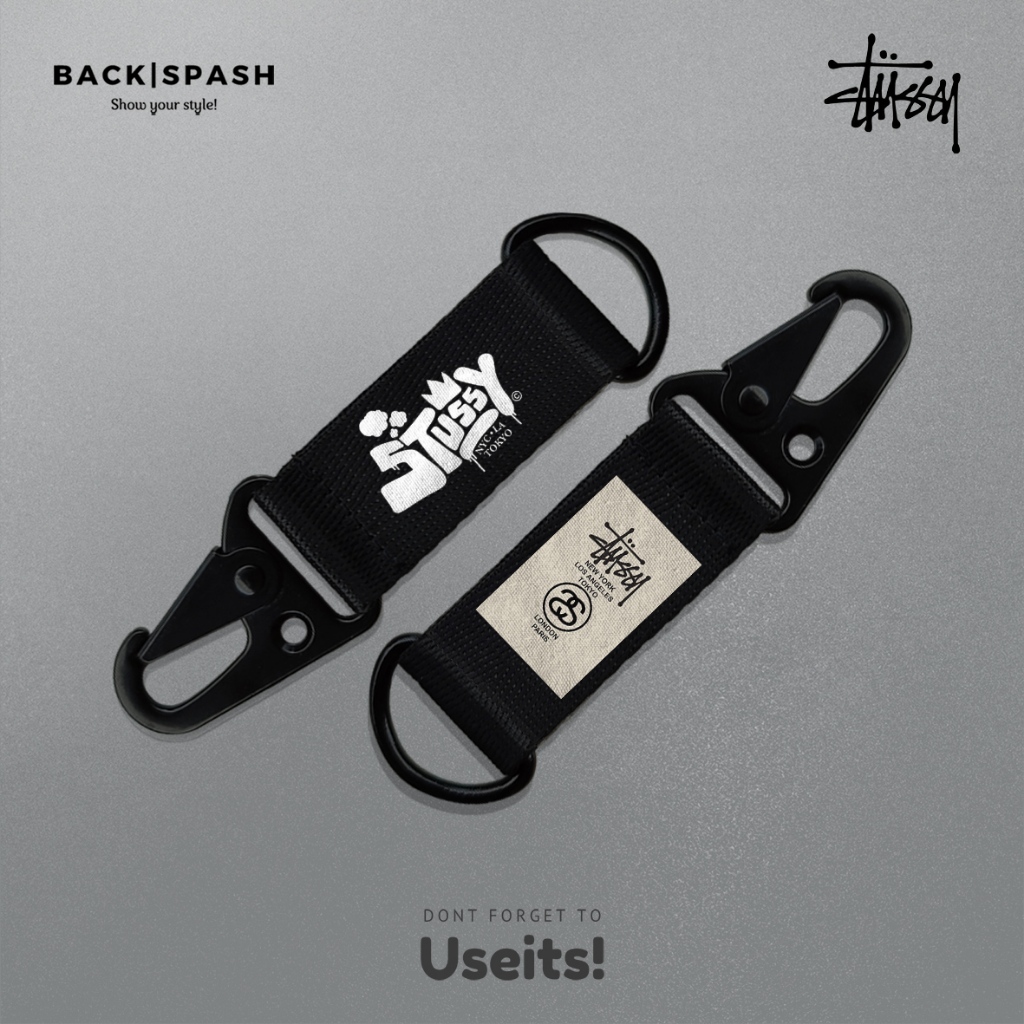 GANTUNGAN Keychain - Streetwear Keychain - Stussy Keychain - Men's ...