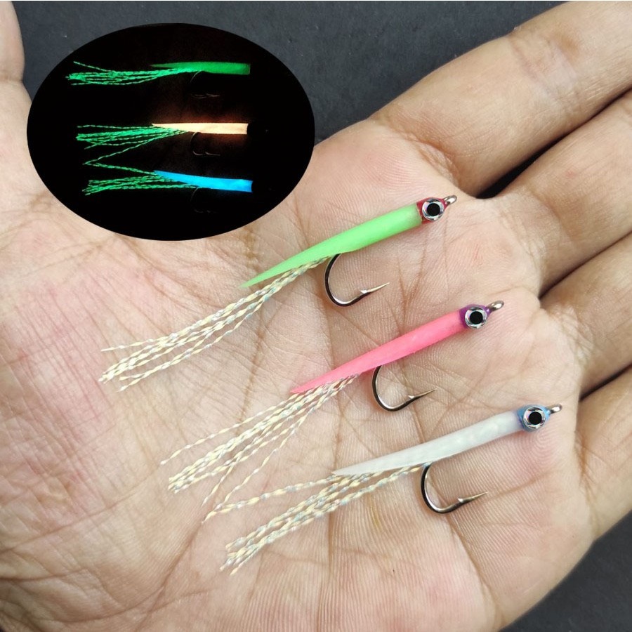MATA 20 Pcs Baby GT Fishing Bait Sabiki Kotrekan Carolina Rig Rintak ...